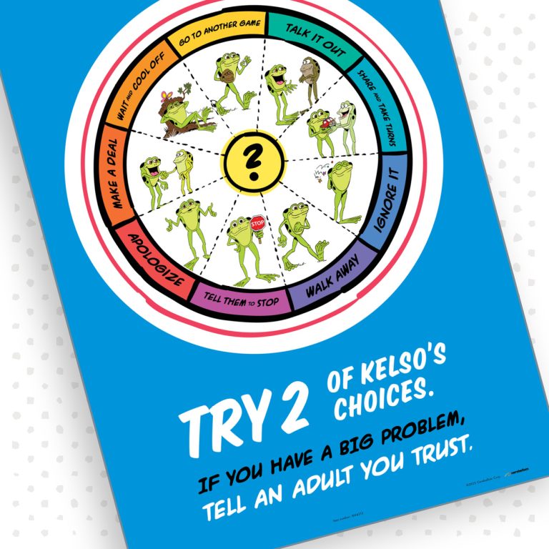 40″x62″ Conflict Management, Wheel Banner for K-3 – Kelso's Choice