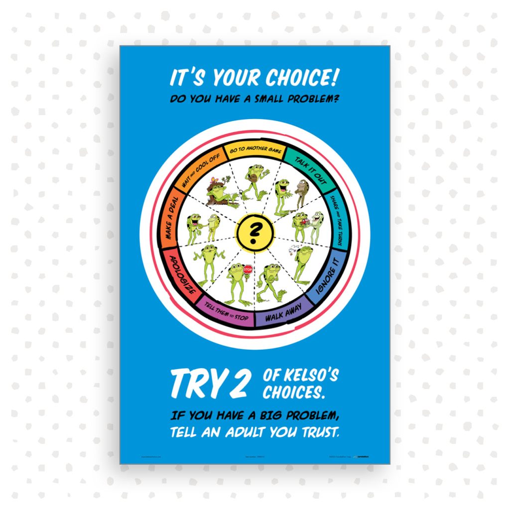 40″x62″ Conflict Management, Wheel Banner for K-3 – Kelso's Choice