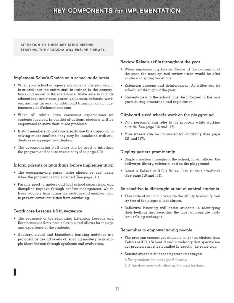 Conflict Mgmt Core Kit (Digital Version) – Kelso's Choice