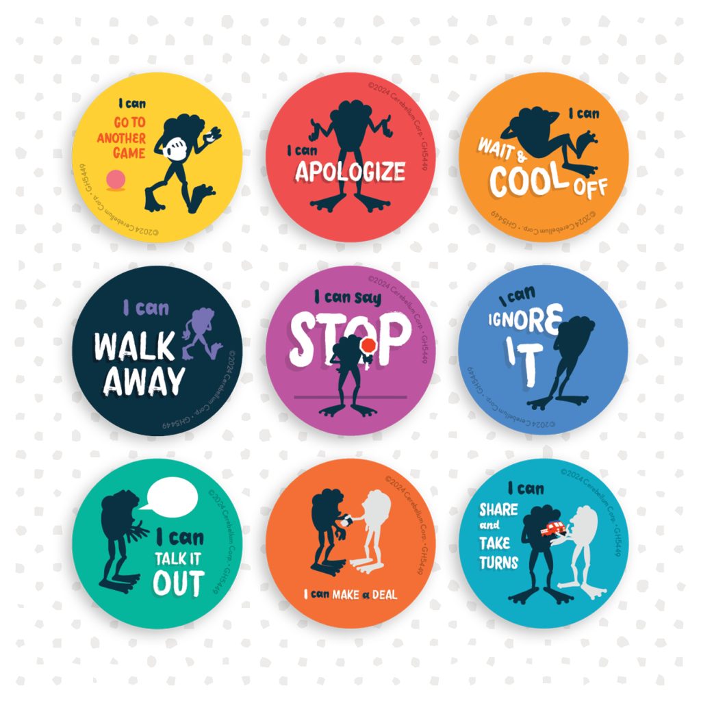 Conflict 9-Choice Sticker Set for K-3 (20 of Each) – Kelso's Choice